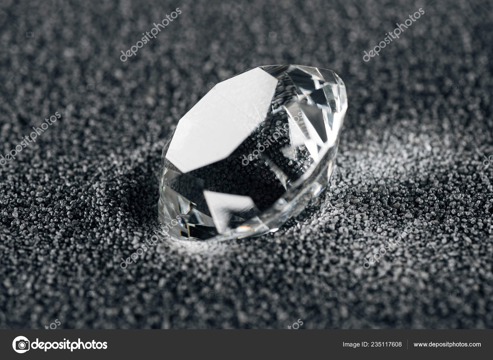 Close Pure Diamond Grey Textured Background — Stock Photo ...