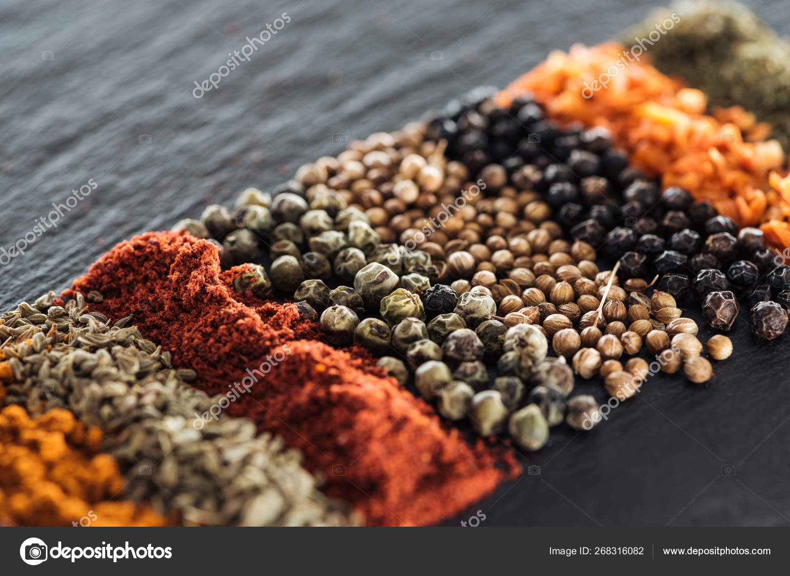 Close View Traditional Indian Spices Row Stock Photo by ©VadimVasenin ...