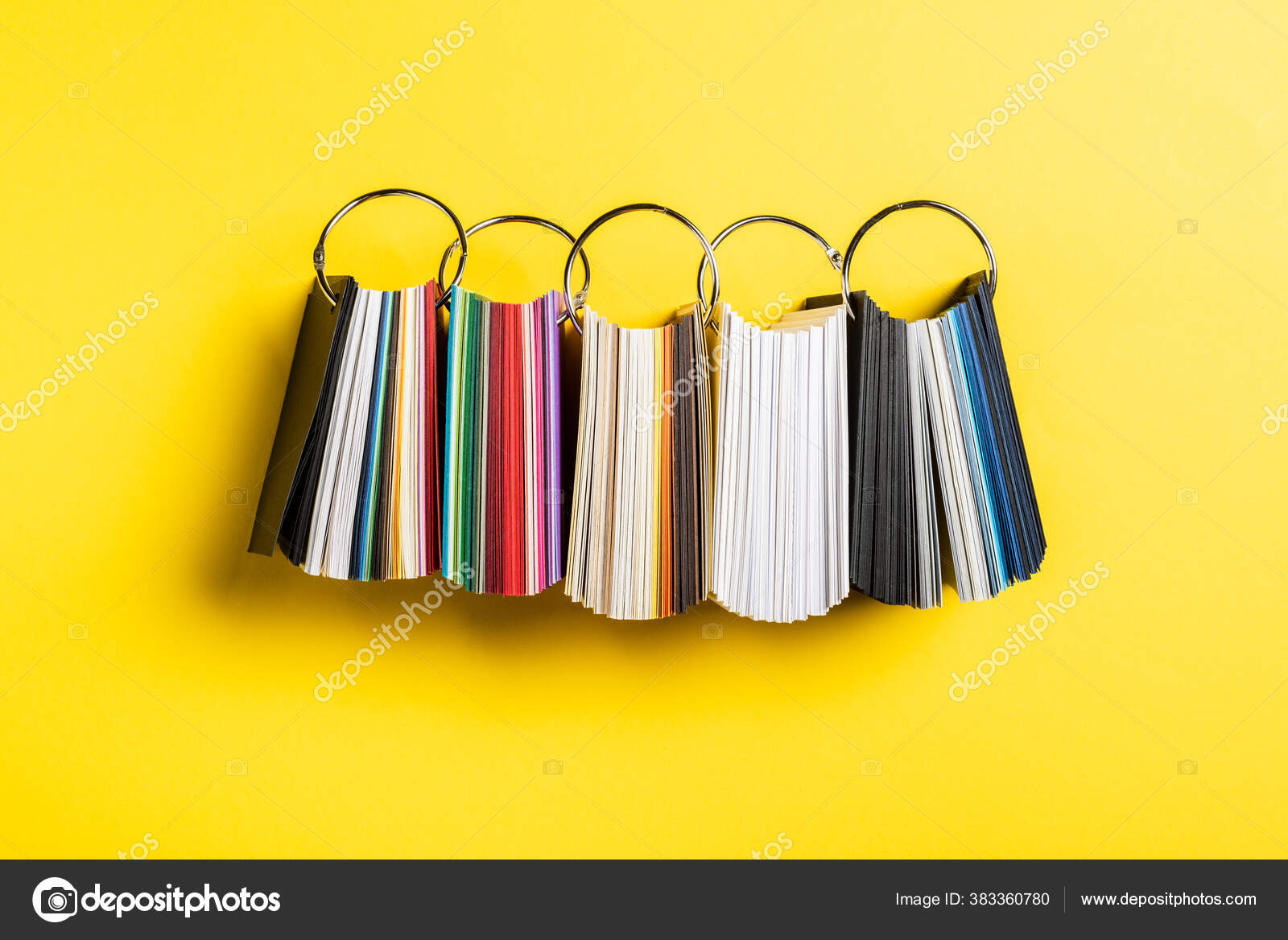 Top View Colorful Samples Set Yellow Stock Photo by ©VadimVasenin 383360780