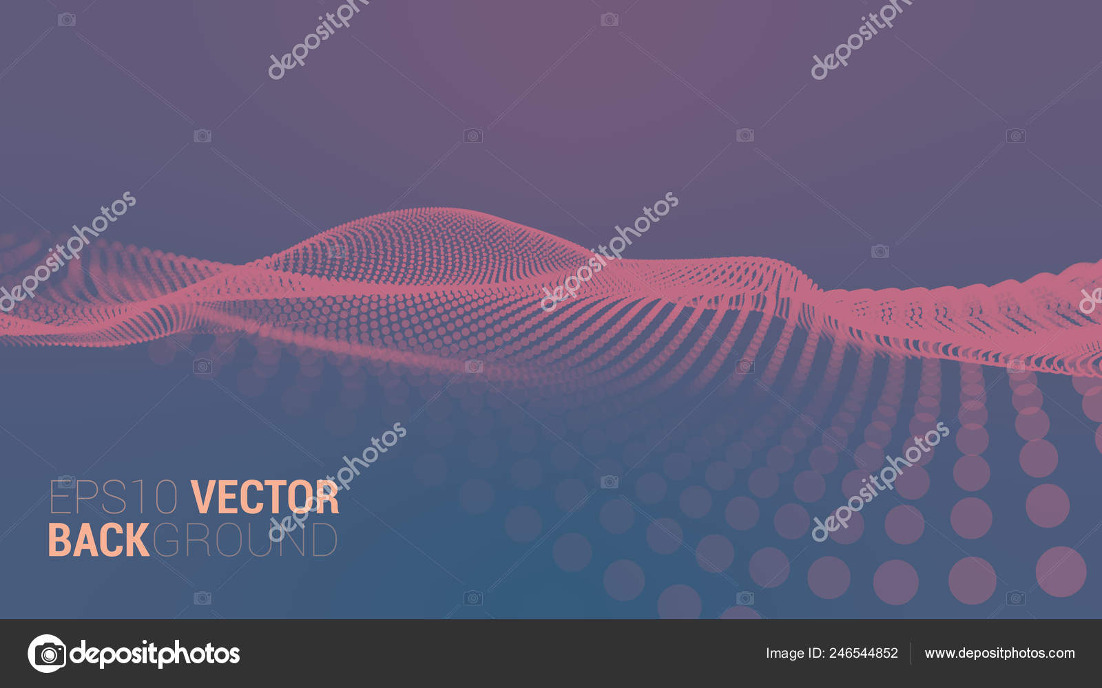 Vector abstract futuristic digital landscape Stock Vector Image by ...