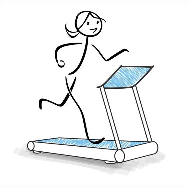 Stick figures gym Vector Art Stock Images | Depositphotos