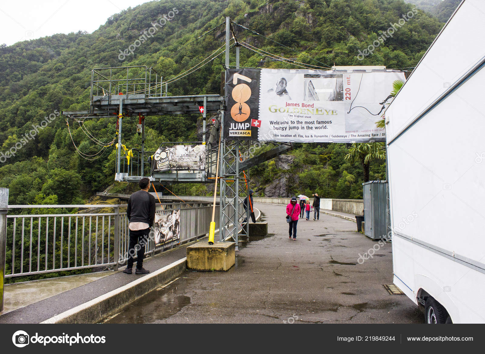Contra Dam Also Known Verzasca Dam Locarno Dam Arch Dam – Stock ...