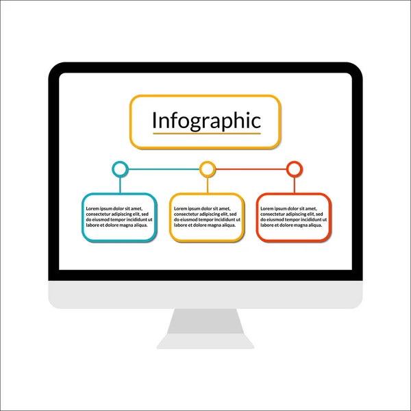Bright Infographic diagram data visualization template with 8 op Stock ...