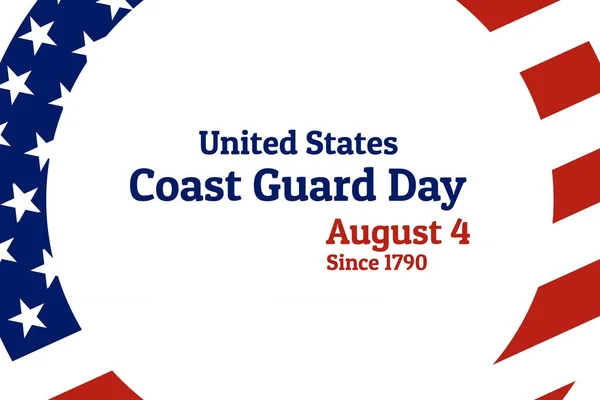 Coast Guard Day. August 4. Holiday concept. Template for background ...