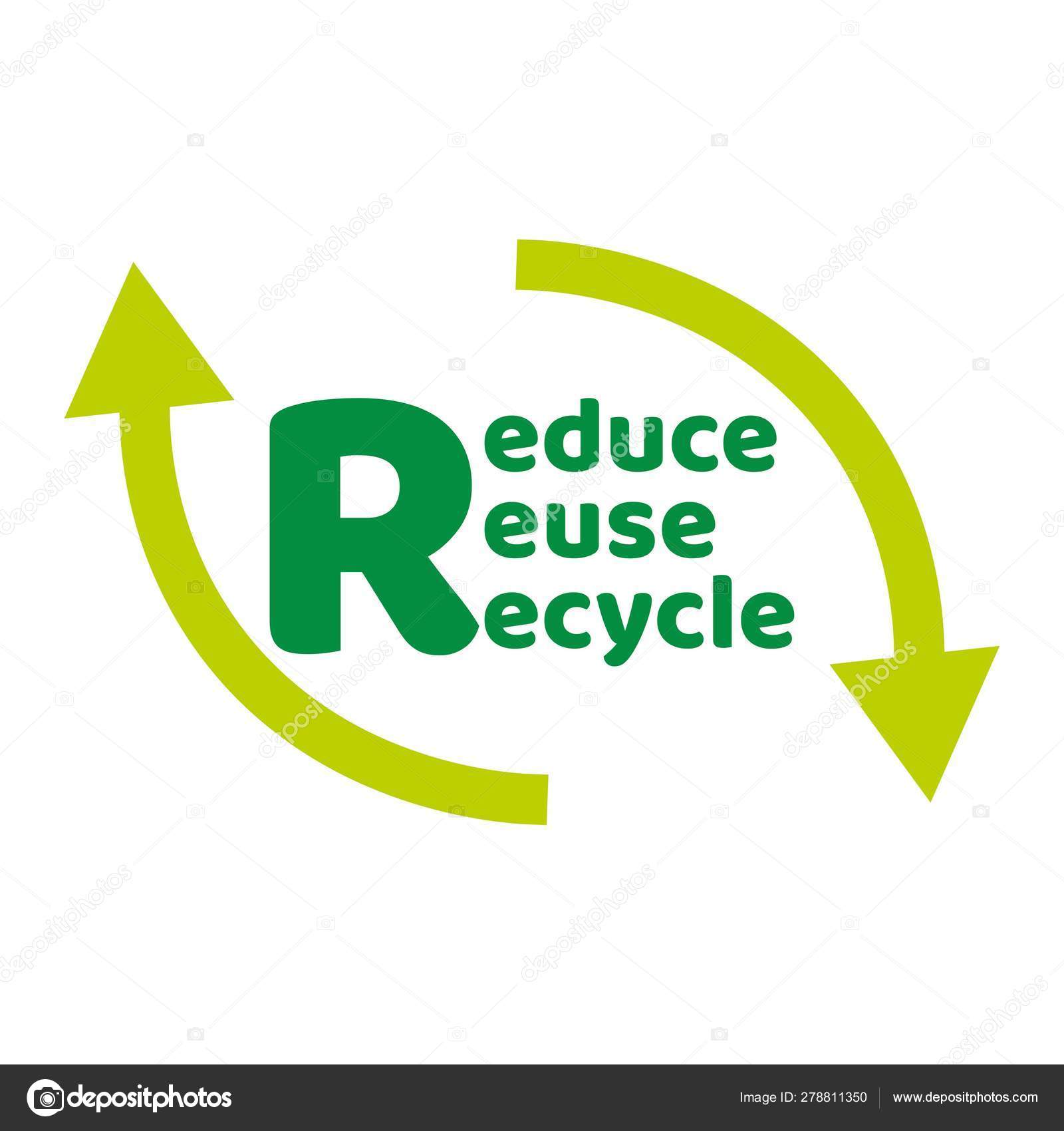 Image vectorielle Zéro déchet lettrage texte signe ou logo. Concept de ...