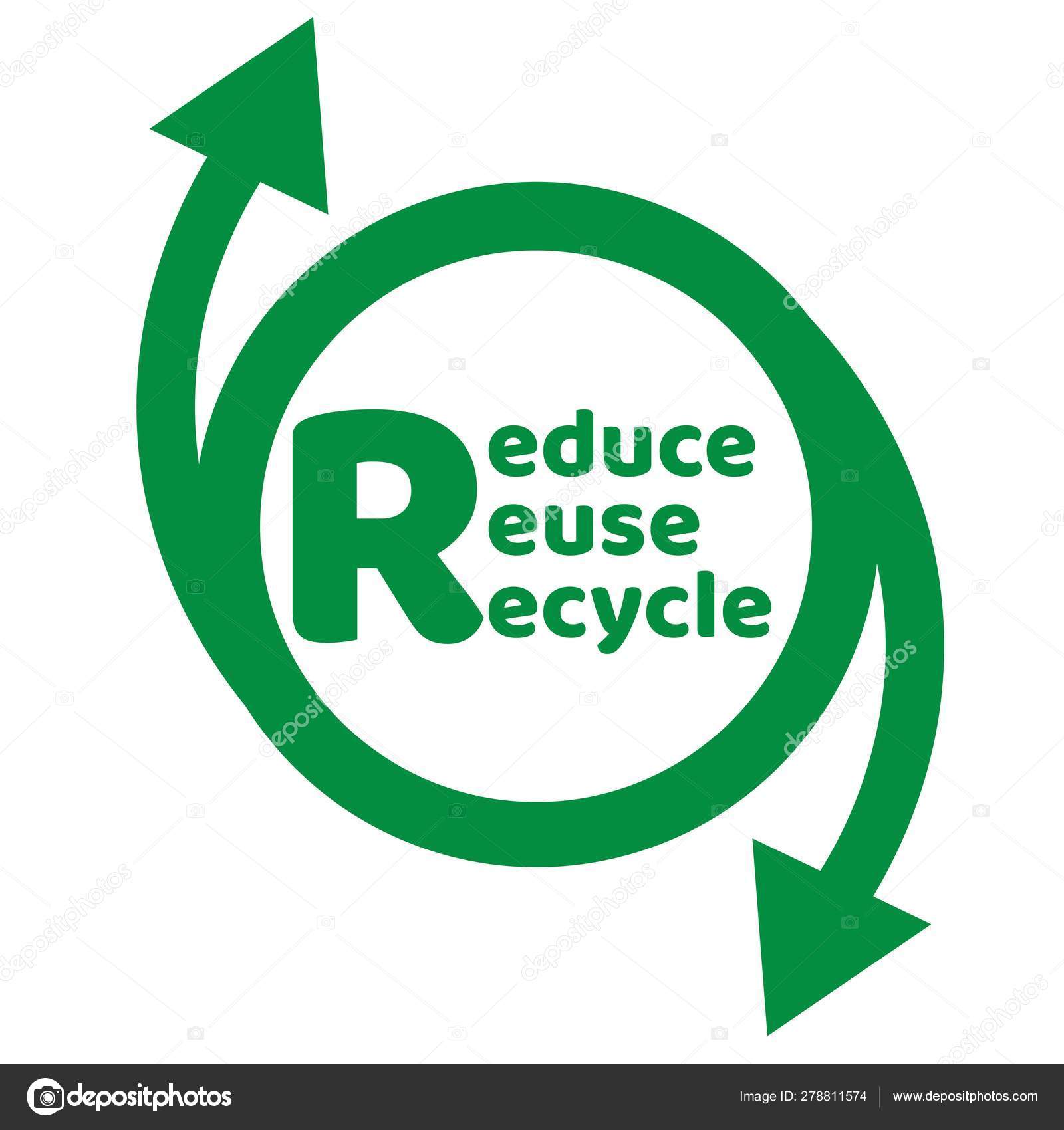 Image vectorielle Zéro déchet lettrage texte signe ou logo. Concept de ...