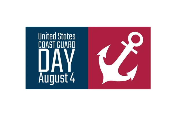 Coast Guard Day. August 4. Holiday concept. Template for background ...