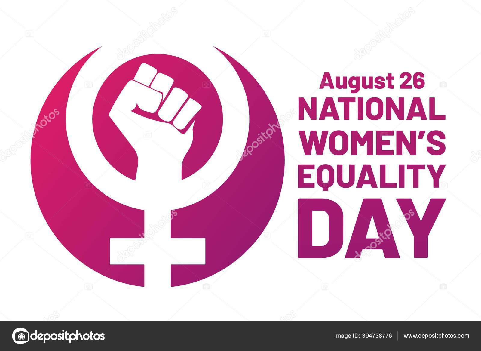 Womens Equality Day August Holiday Concept Template Background Banner