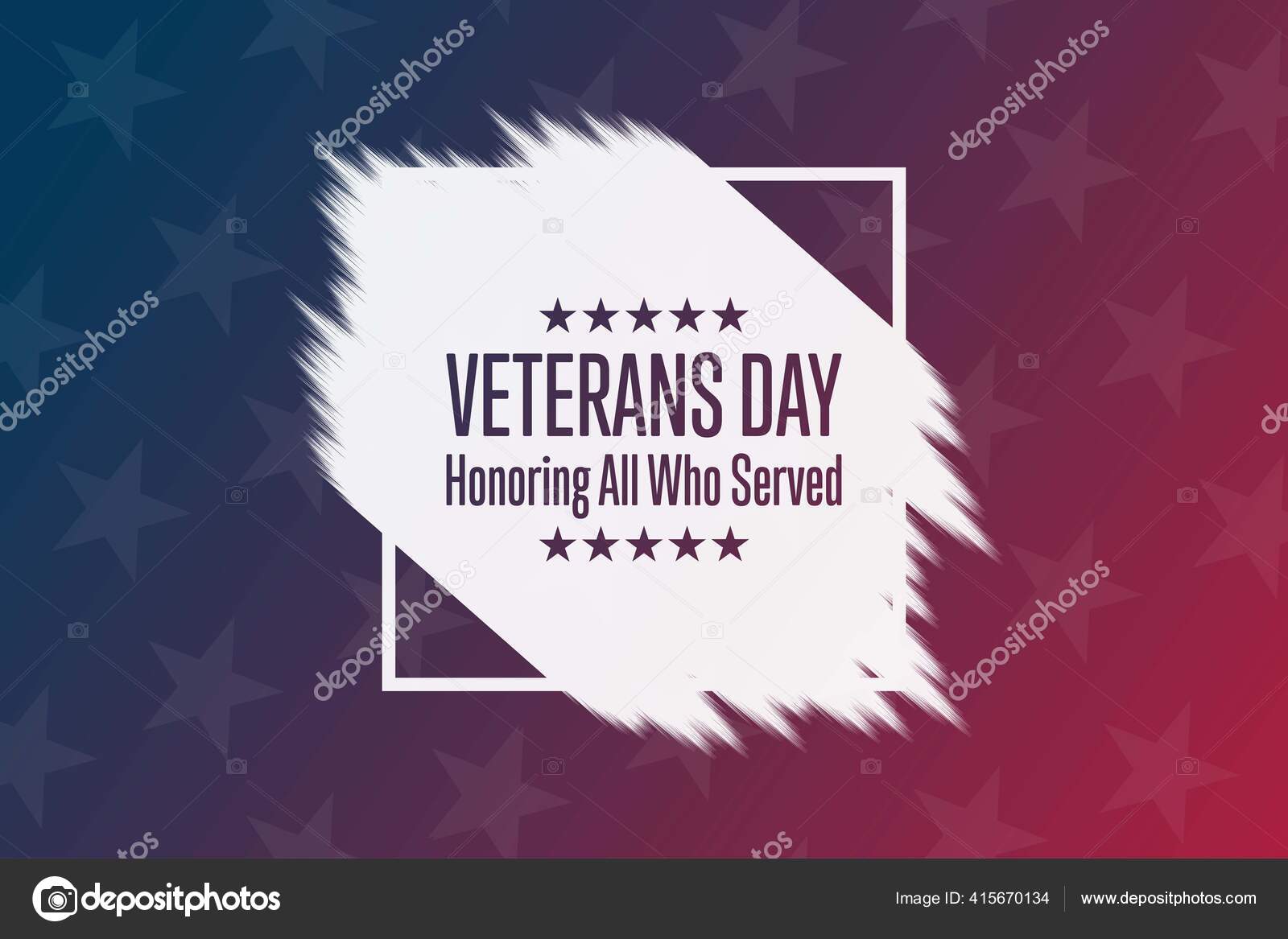 Image vectorielle Journée des anciens combattants. 11 novembre. Honorer ...