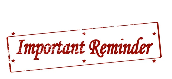 Important Reminder Clip Art