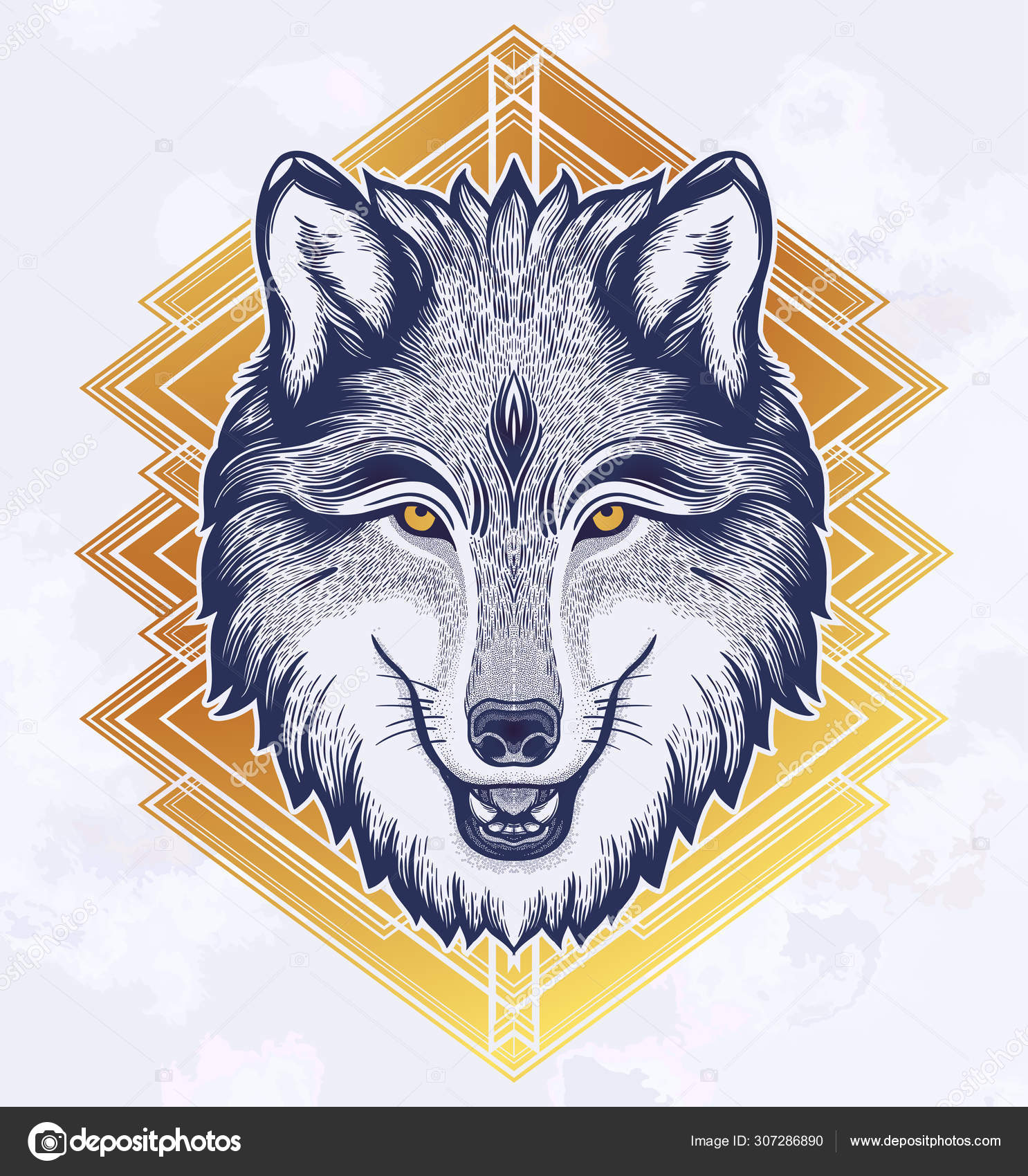 Native American Wolf Symbols