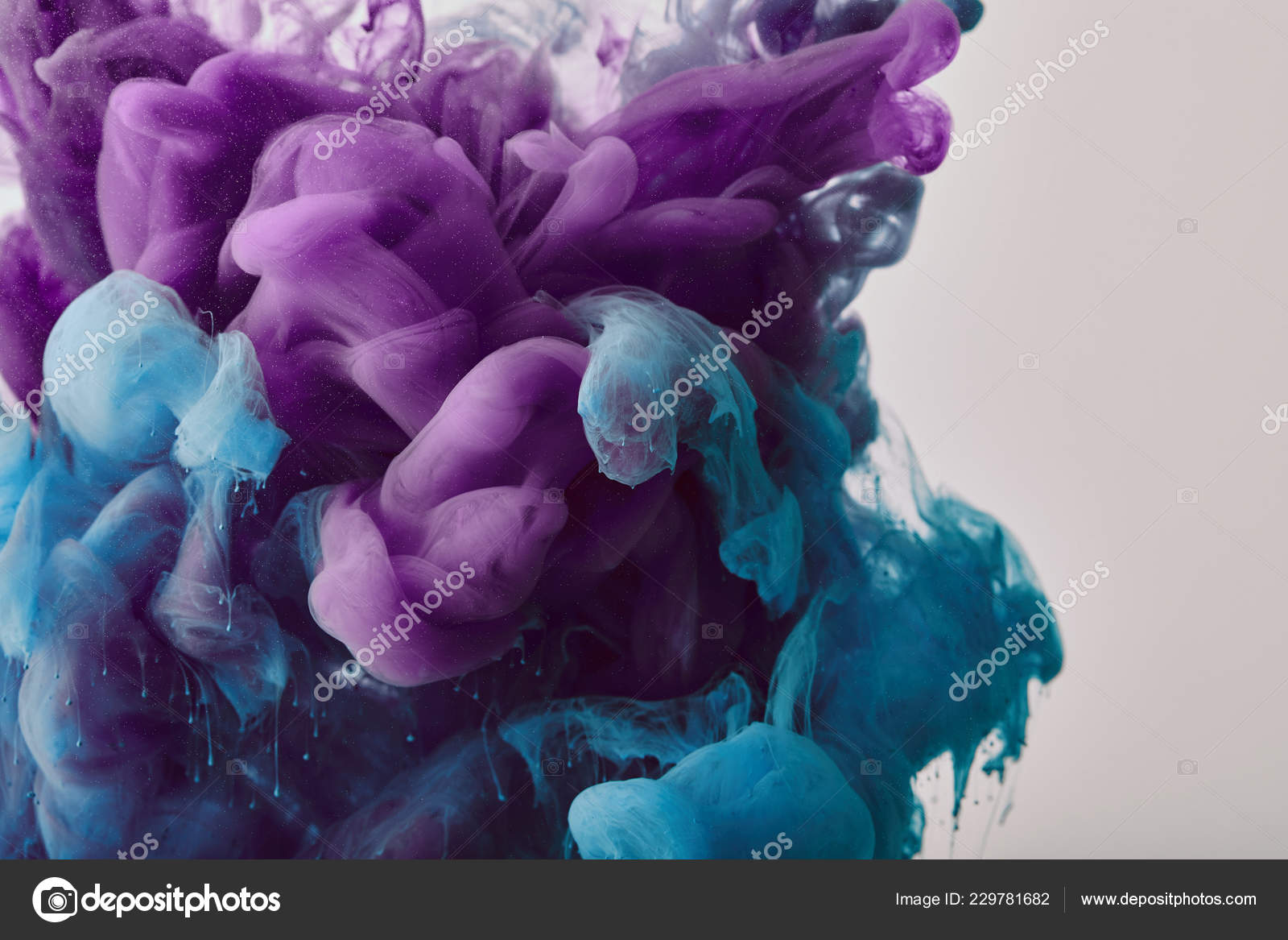 Abstract Background Purple Blue Splash Paint — Stock Photo ...