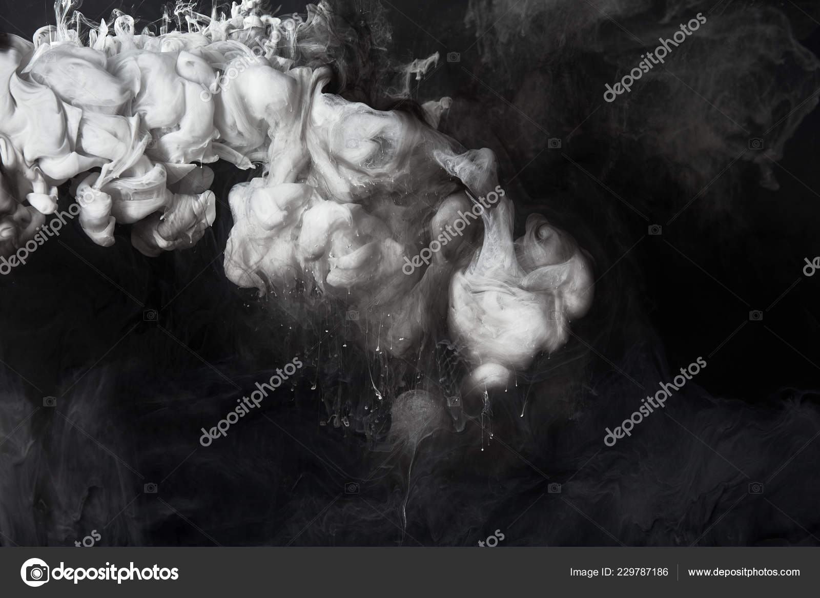 Abstract Grey Splash Paint Black Background — Free Stock Photo ...