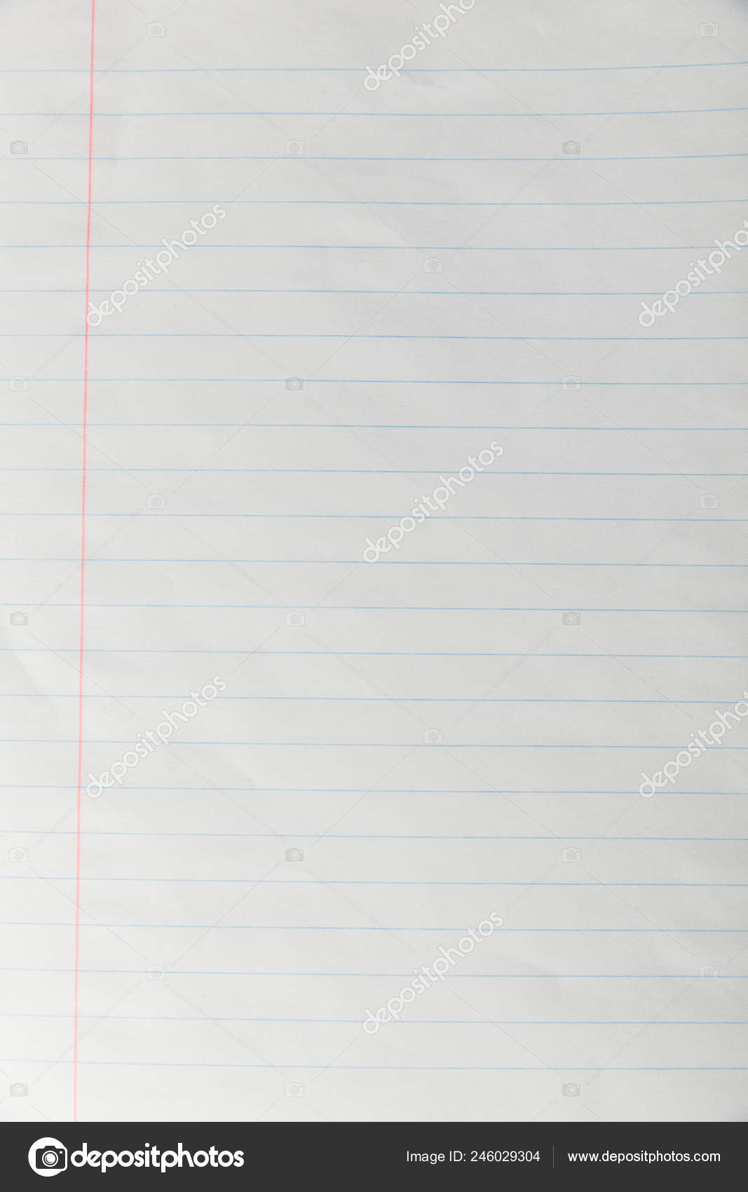 Top View Blank Lined Paper Sheet — Stock Photo © AntonMatyukha #246029304