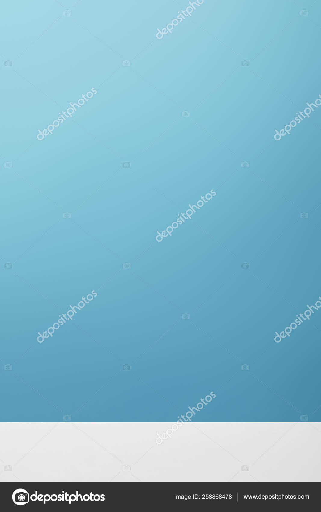 White Surface Blue Empty Background Copy Space — Stock Photo ...