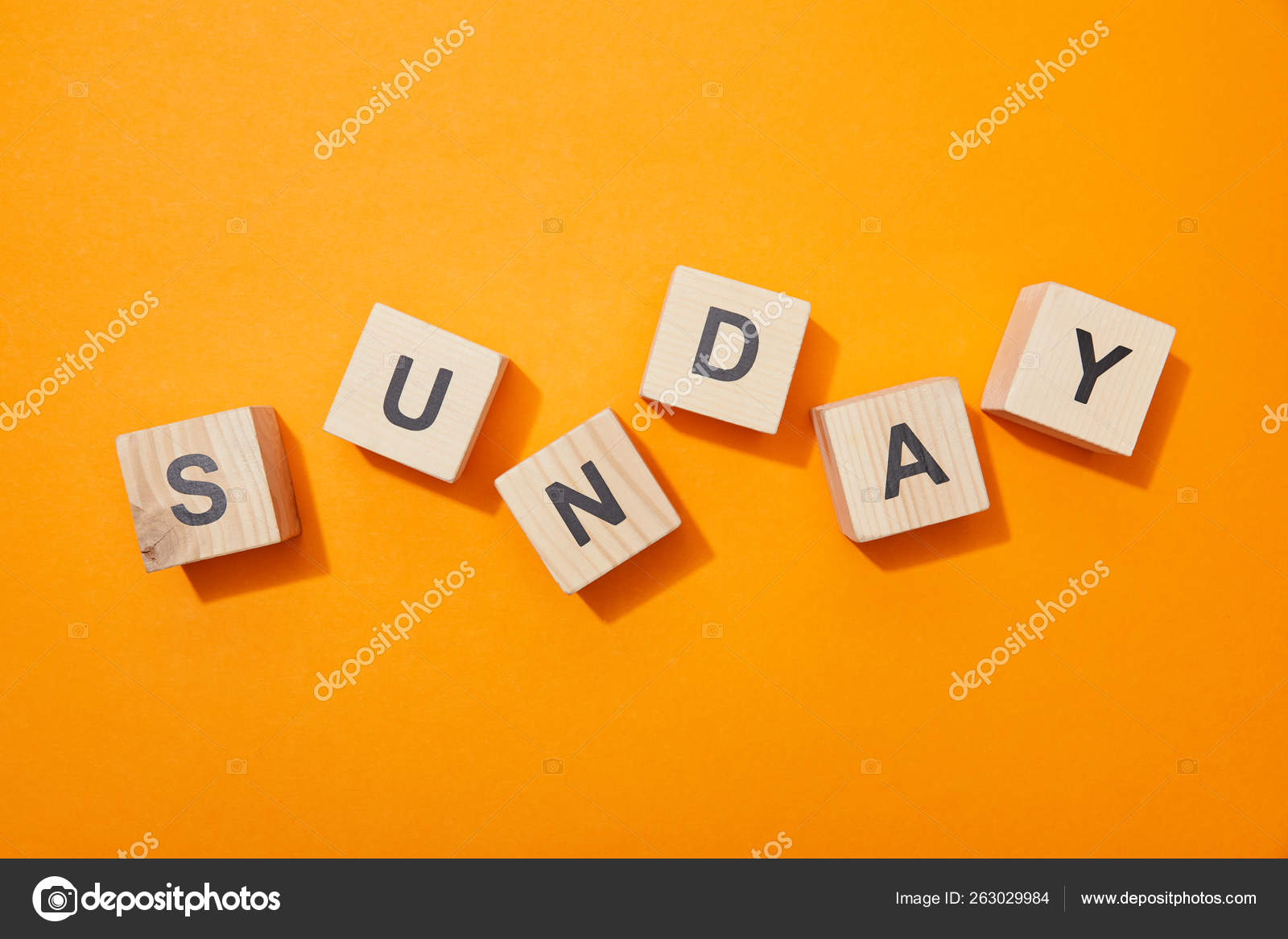 Top View Wooden Blocks Letters Orange Surface — Stock Photo ...