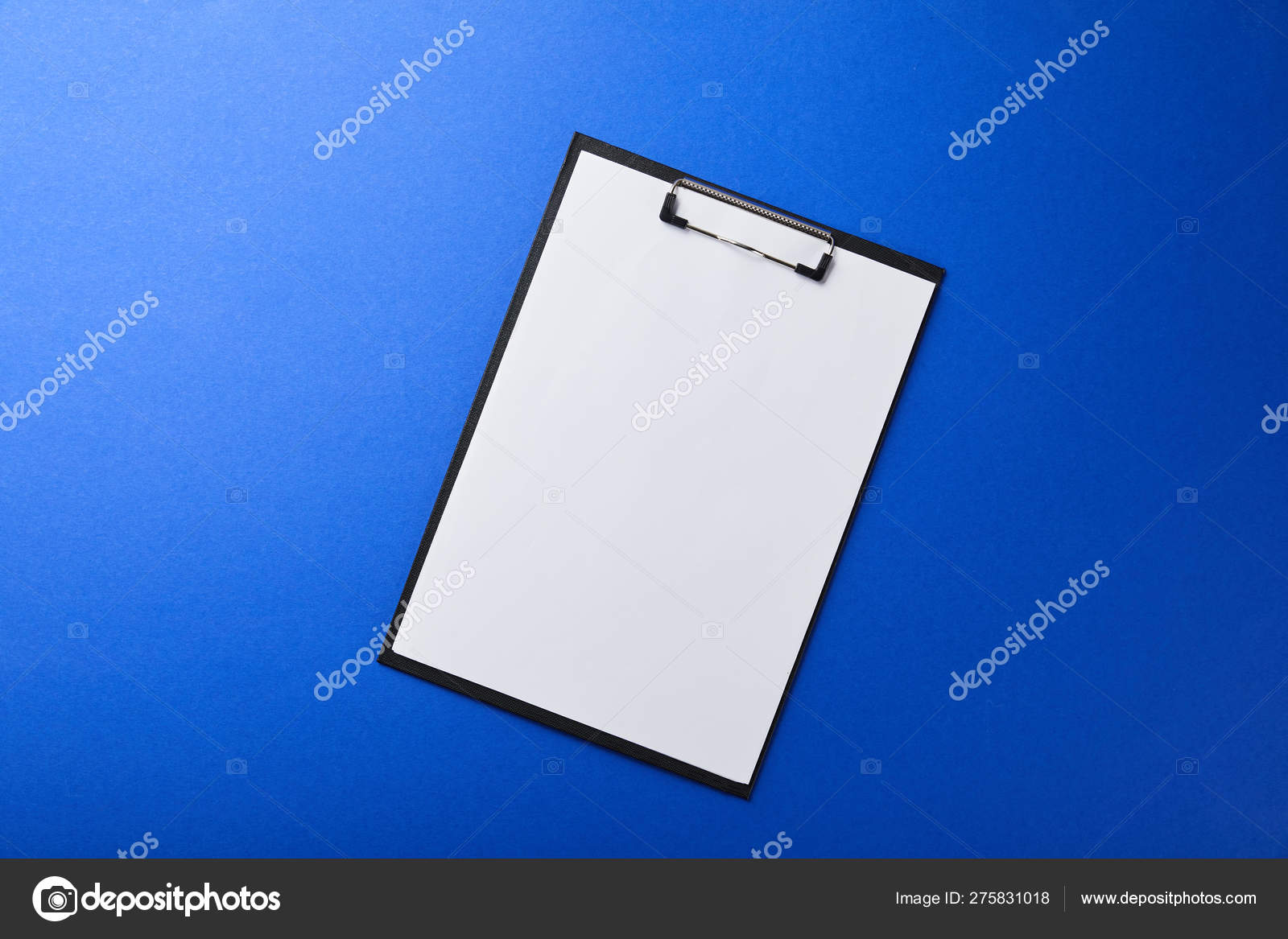 Folder Empty Paper Isolated Blue Stock Photo by ©AntonMatyukha 275831018