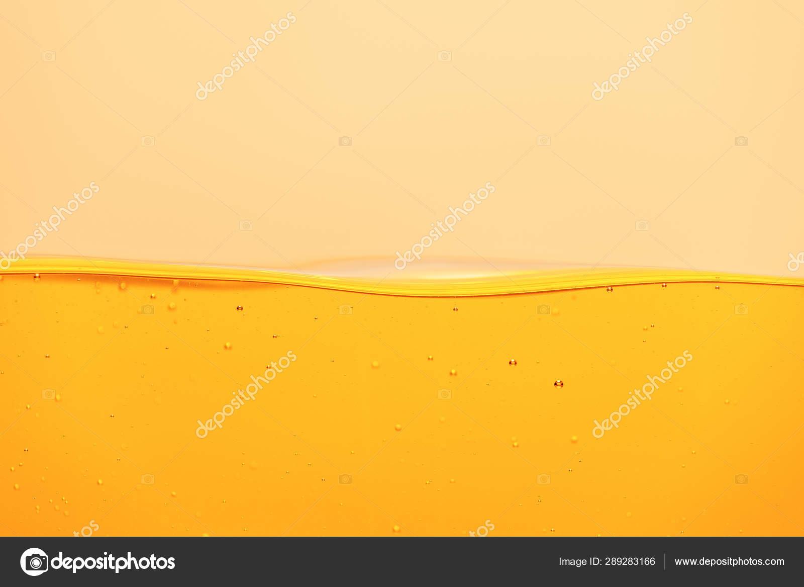 Yellow Bright Liquid Underwater Bubbles Isolated Yellow Stock Photo by ...