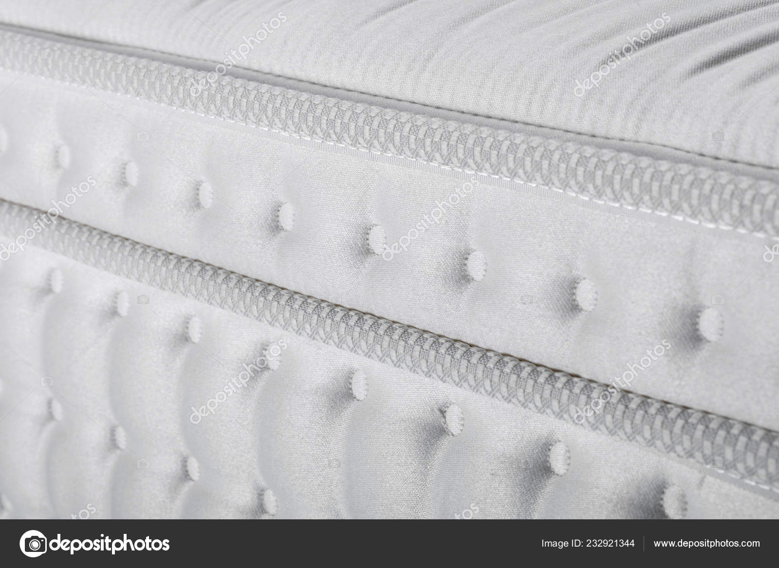 Close White Texture Mattress Bedding Pattern Background ⬇ Stock Photo ...