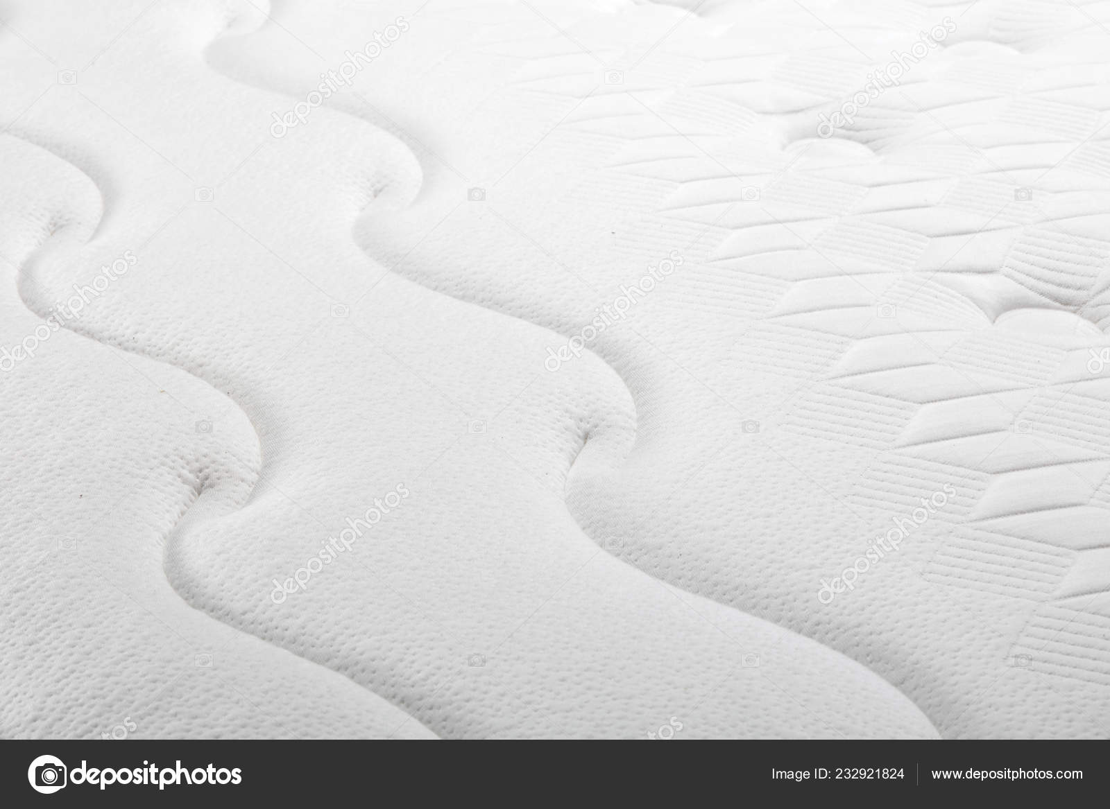 Close White Texture Mattress Bedding Pattern Background Stock Photo by ...