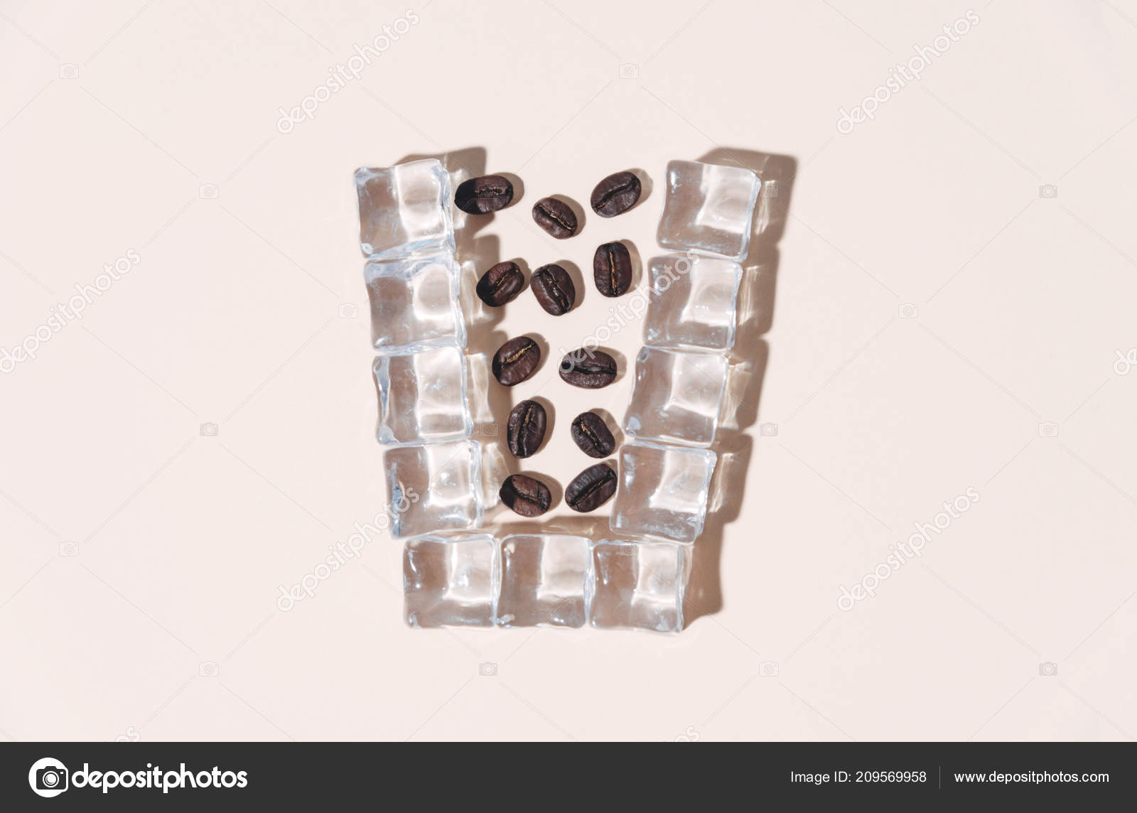 Stylish coffee setup. Cold brew, coffee with ice. Stock Photo by ...