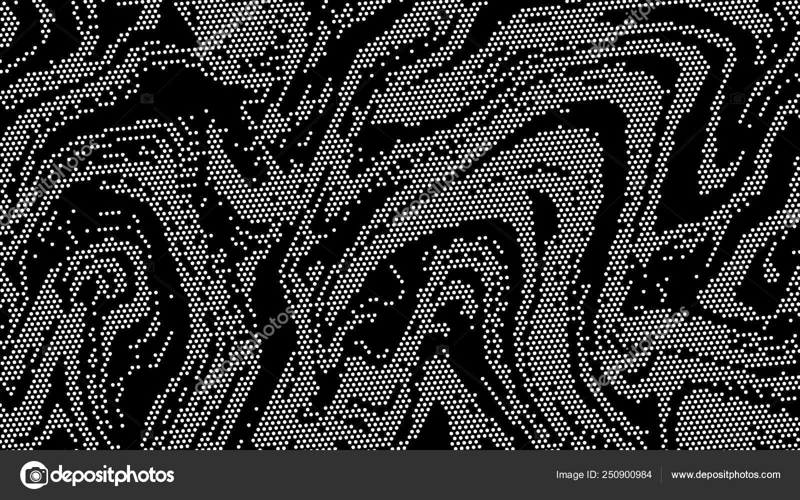 Halftone marble texture background.Abstract black and white dot art ...