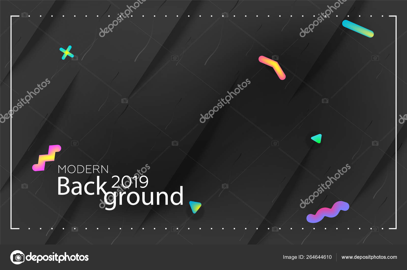 Dark modern background. Gray backdrop. Vector design template for ...