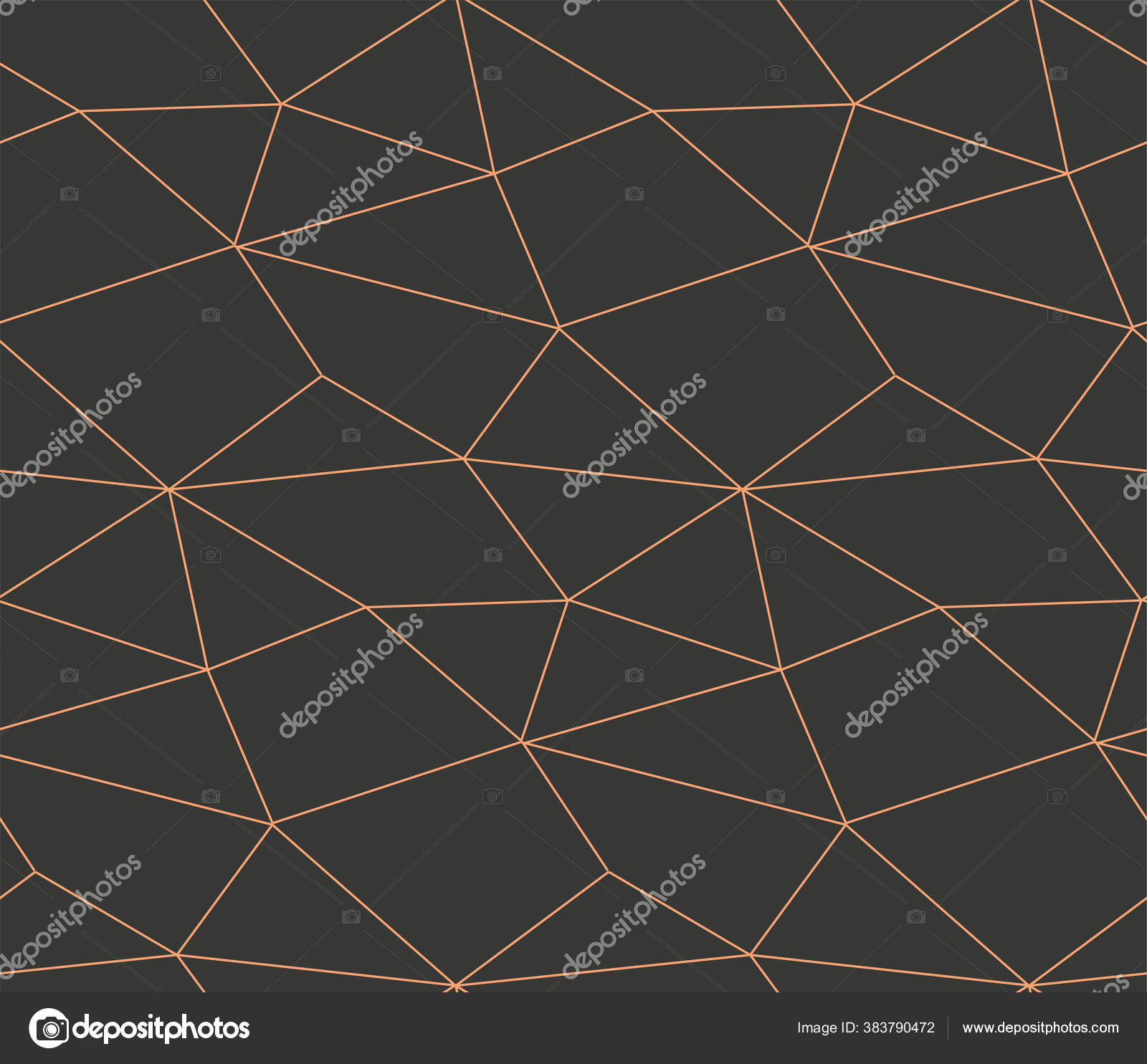 Golden Asian Graphic Polygon Art Pattern. Repetitive Decorative Vector ...