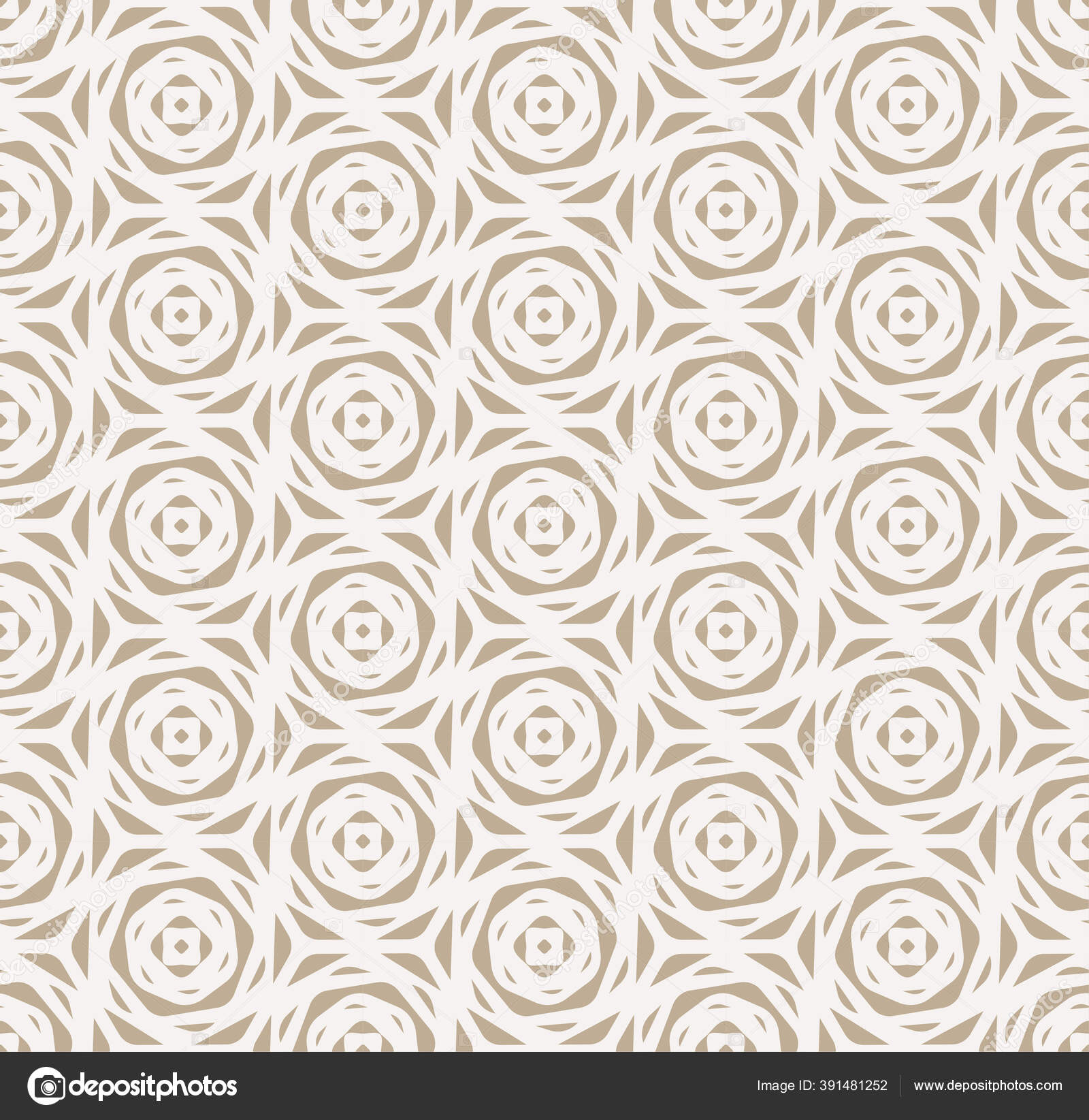 Continuous East Vector 1930s Repetition Pattern. Repeat Abstract ...