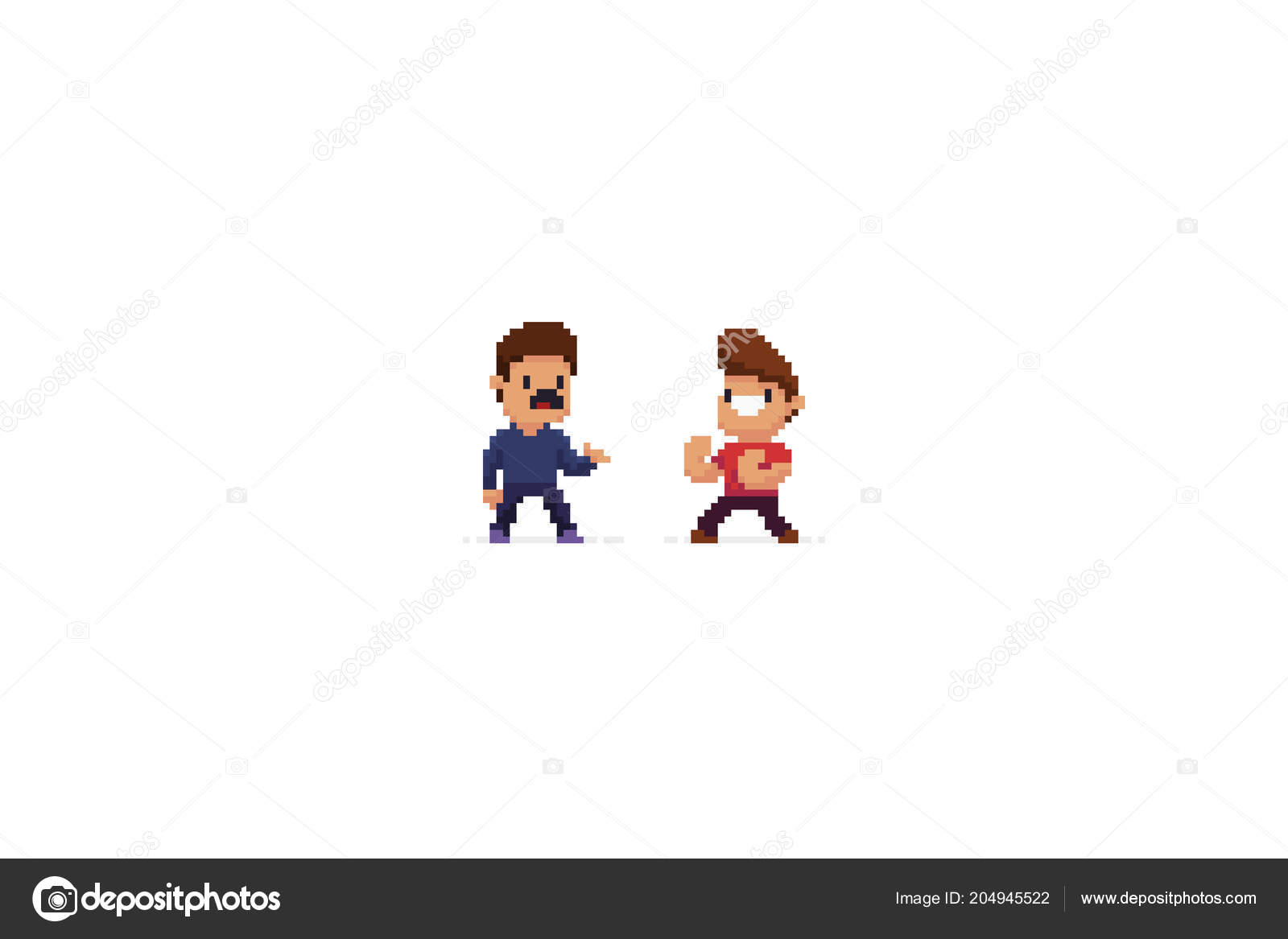 Pixel art battle Stock Vector Image by ©chuckchee #204945522