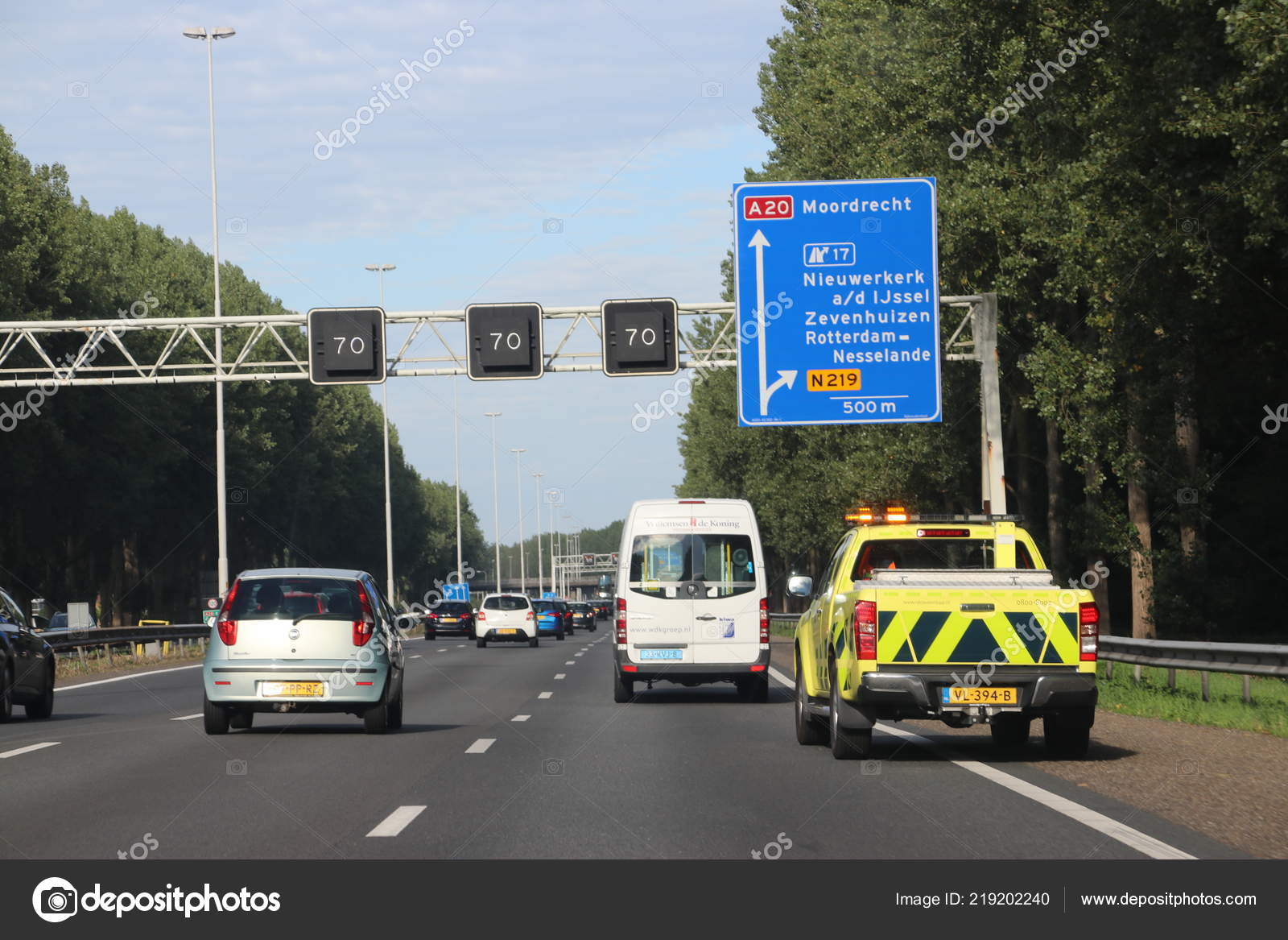 Highway Marshall Rijkswaterstaat Motorway A20 Nieuwerkerk Aan Den ...