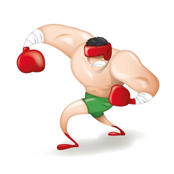 Caricatura de boxeador Imágenes Vectoriales, Gráfico Vectorial de ...