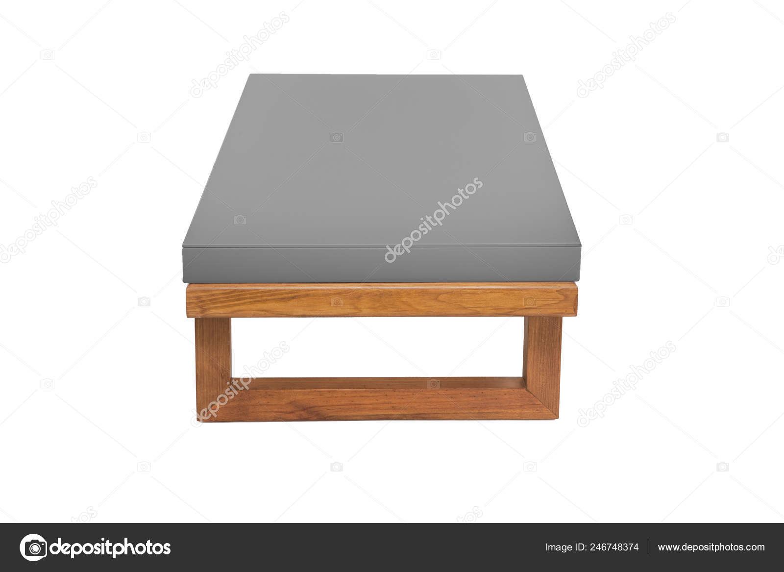 Grey Table Isolated White Background — Stock Photo © anthonypaz #246748374