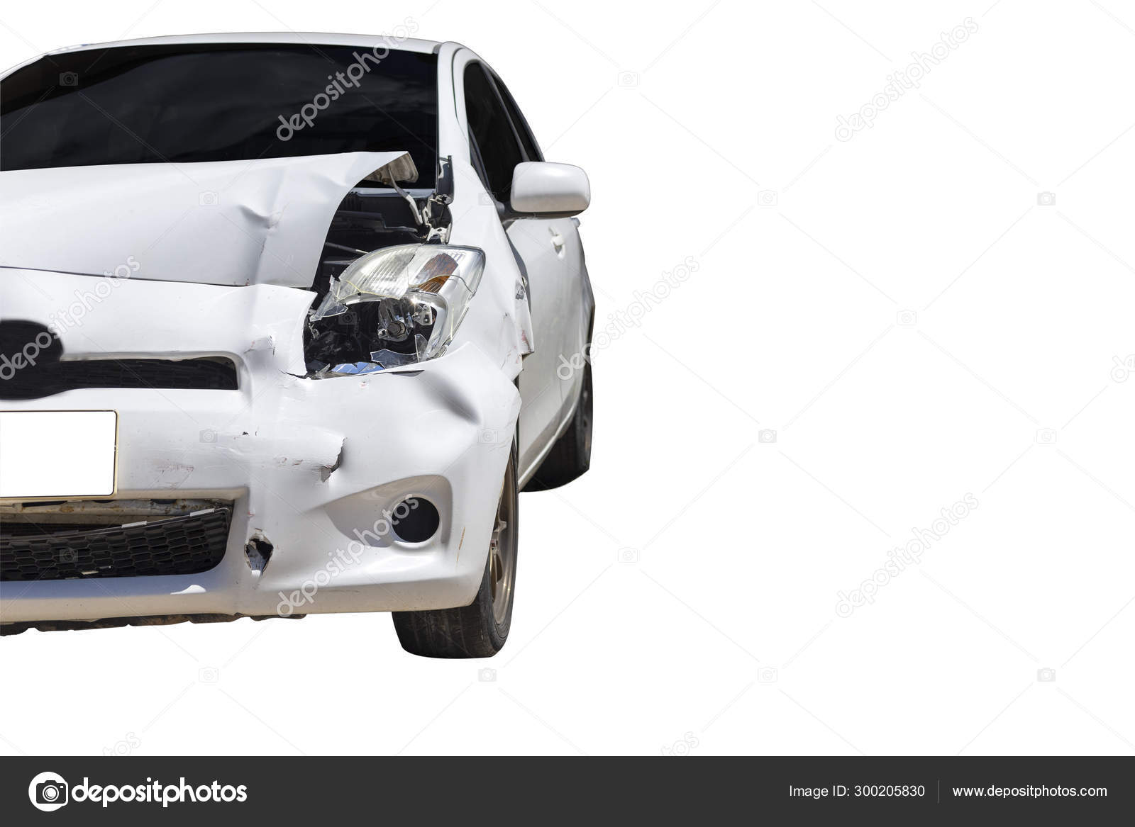 Front Smashed Car