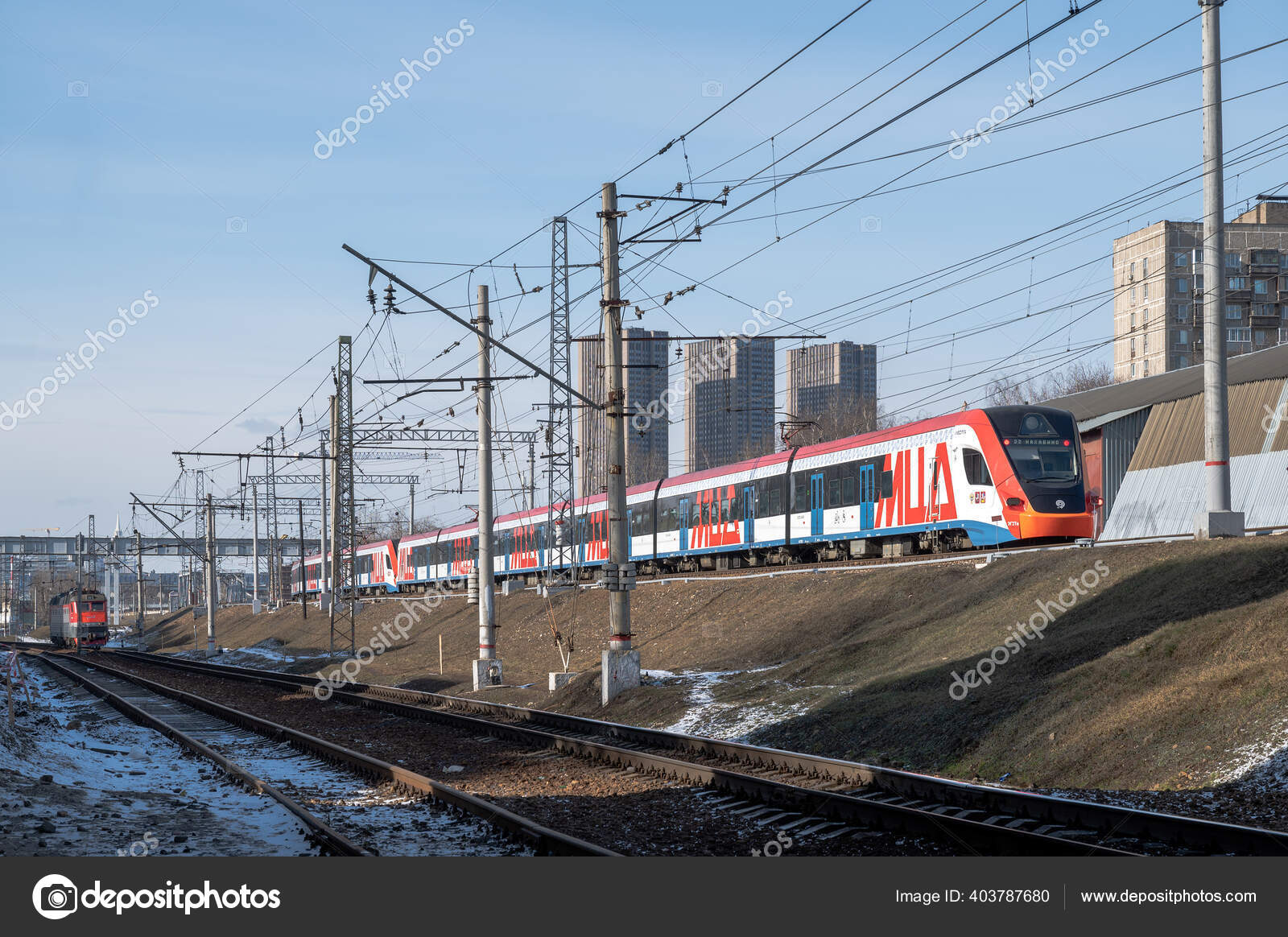 Electric Multiple Units Trains Eg2Tv 003 Eg2Tv 004 Oriole Moskva ...