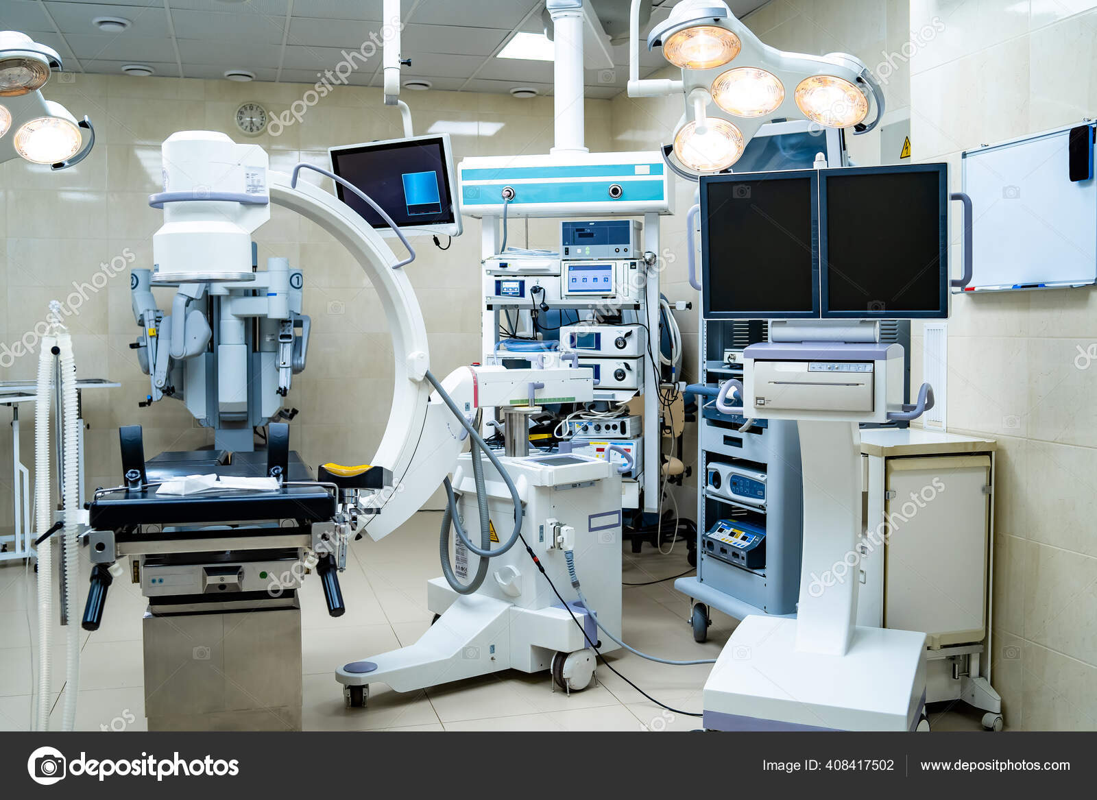 Equipment Medical Devices Modern Operating Room Operating Theatre ...