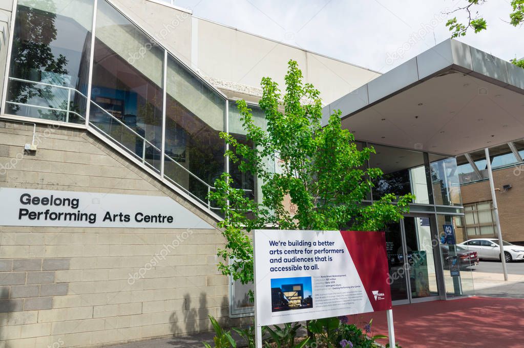 Geelong, Australia - 14 de octubre de 2018: Geelong Performing Arts ...