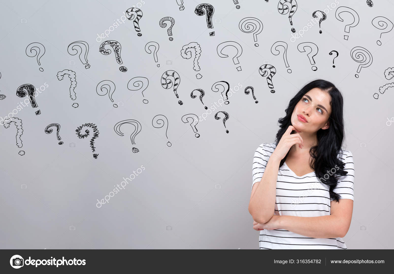Small question marks — Stock Photo © Melpomene #316354782