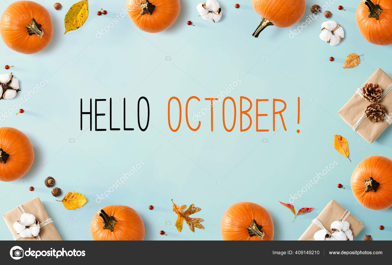 Hello October Pumpkins