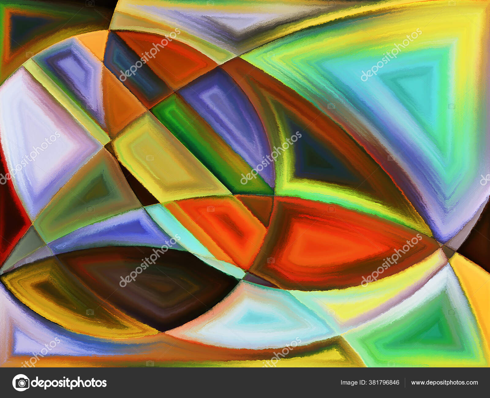 Life Forms Series Artistic Abstraction Composed Abstract Forms Shape ...