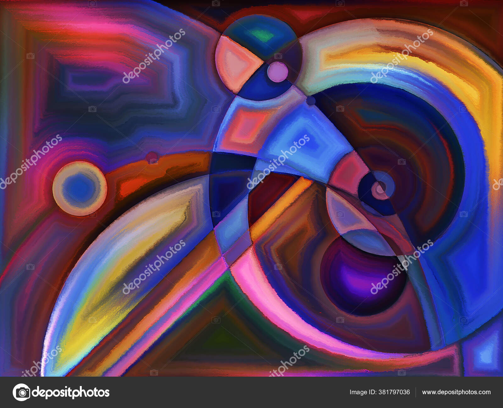 Life Forms Series Backdrop Abstract Forms Shape Subject Art Painting ...