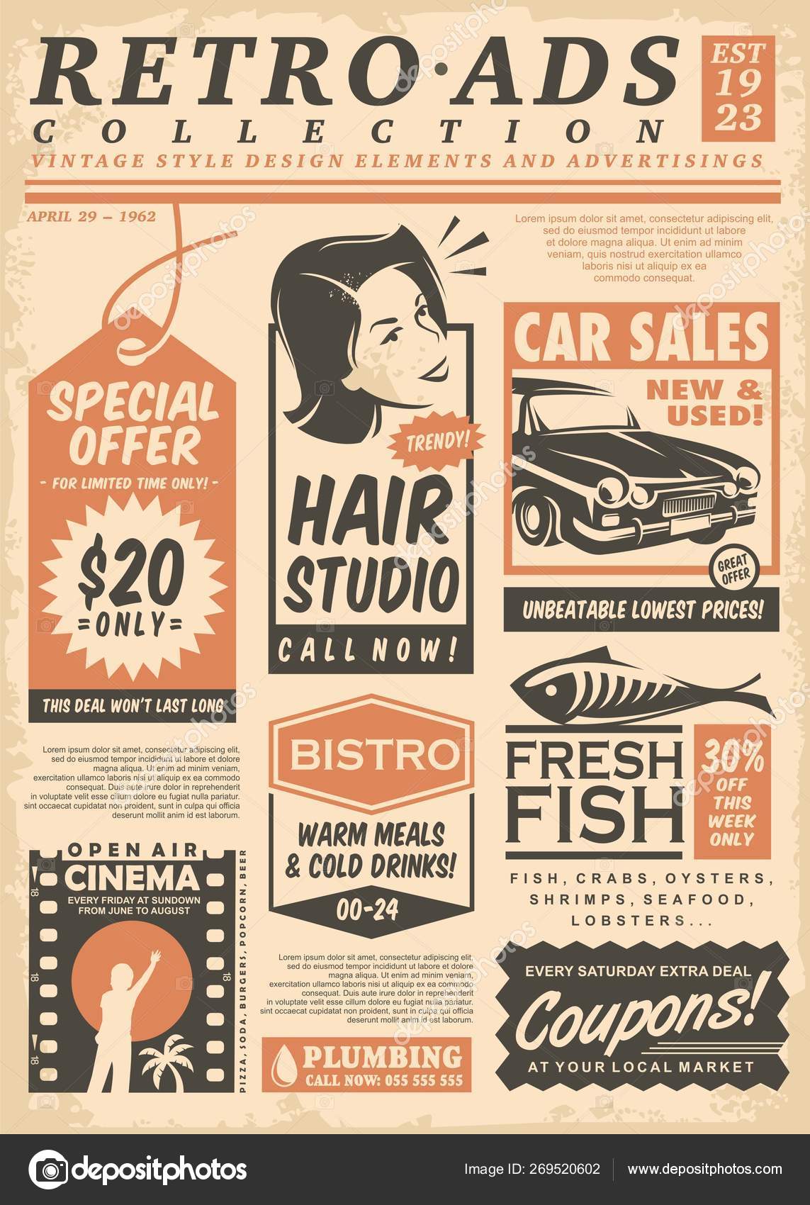 Newspaper Car Ads Design