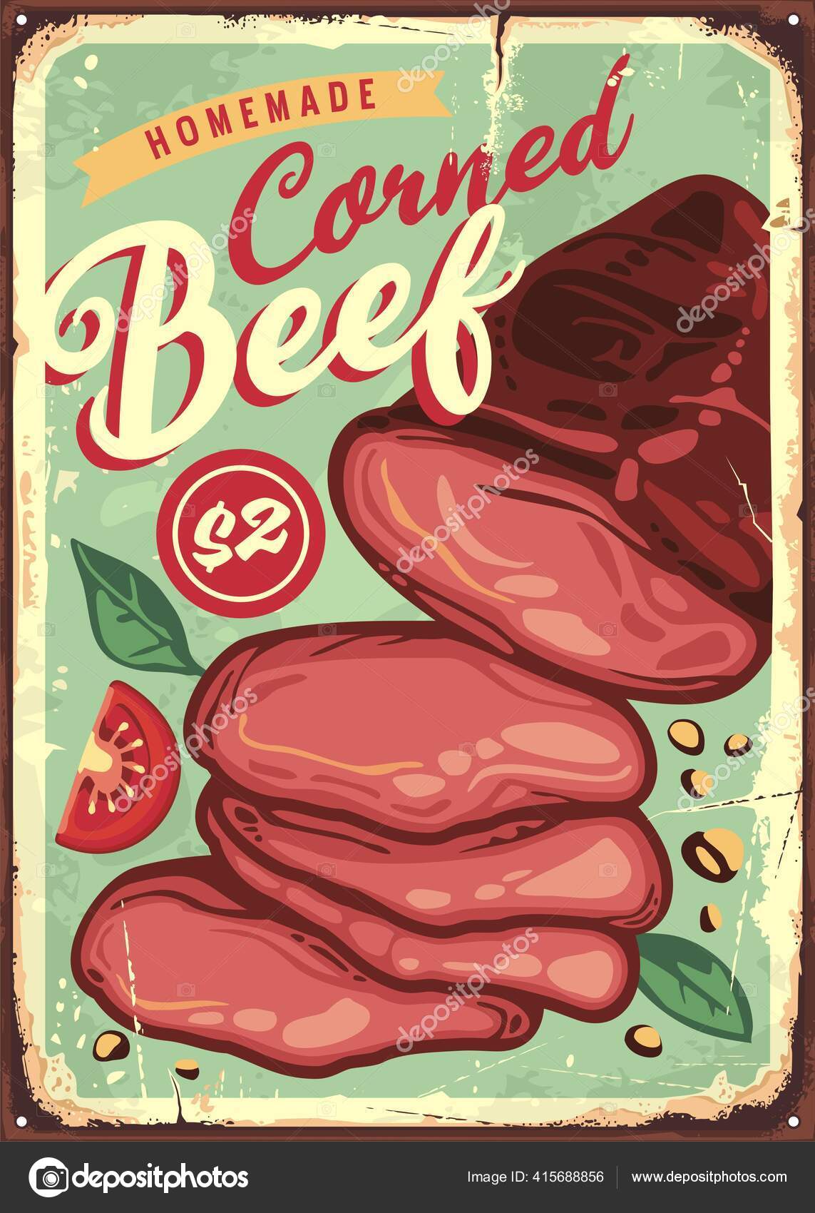 corned beef clipart