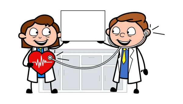 Cardiology - Professional Cartoon Doctor Vector Illustration Stock ...