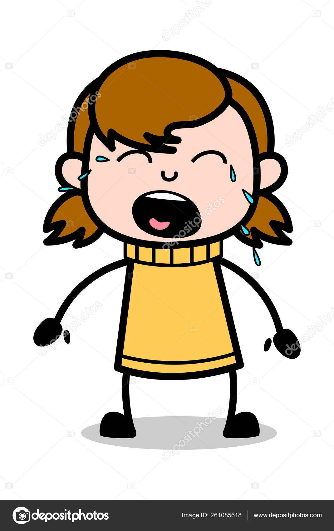 Cartoon Girl Screaming