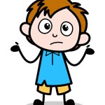 Stunned- School Boy Cartoon Character Vector Illustration Stock ...