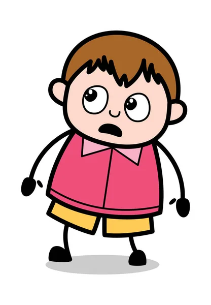 Stunned- School Boy Cartoon Character Vector Illustration Stock ...