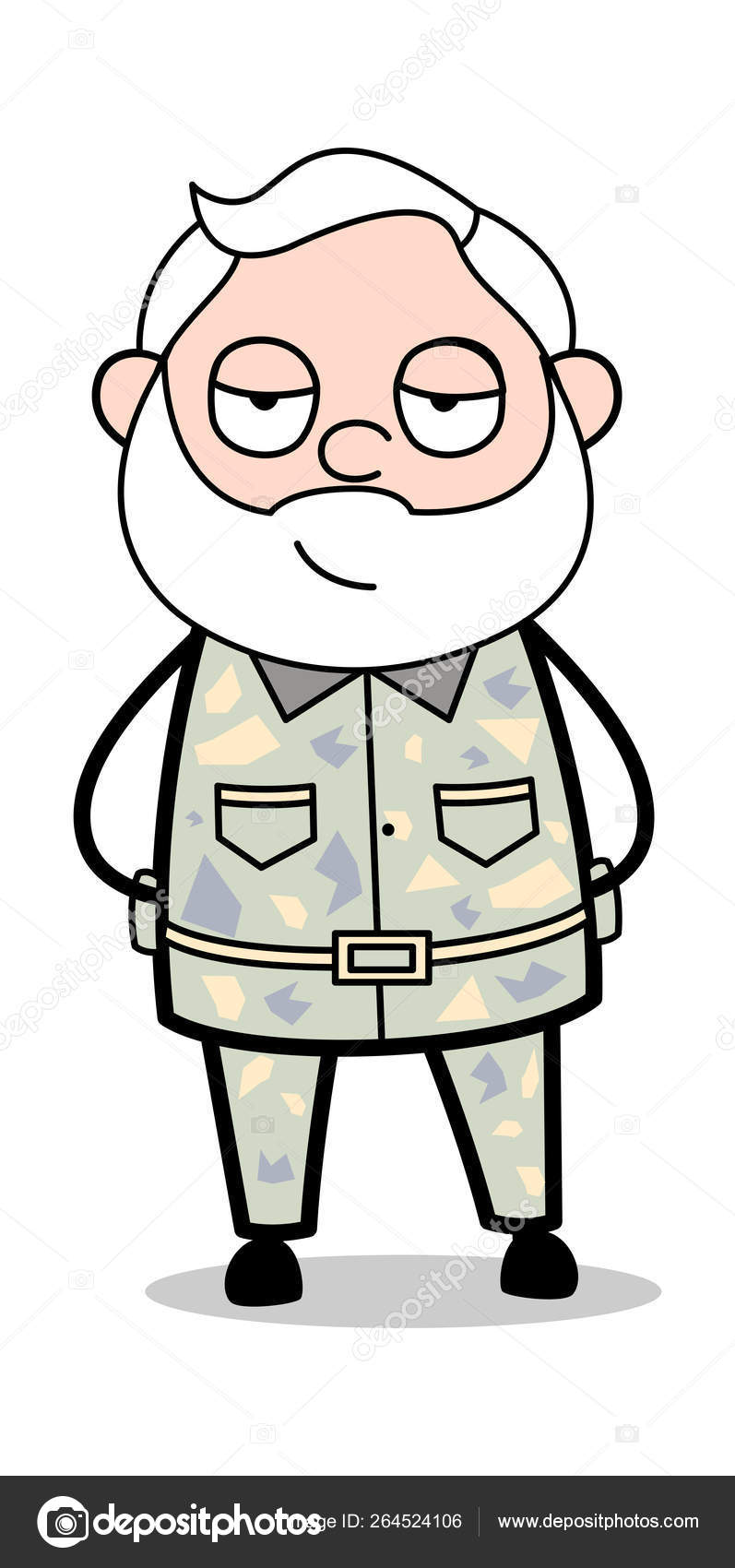 Coronel Oficial - Lindo hombre del ejército de dibujos animados Soldado ...