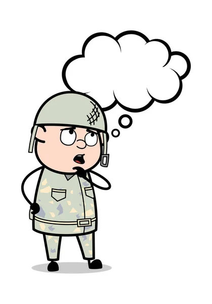 Confused - Cute Army Man Cartoon Soldier Vector Illustration Stock ...