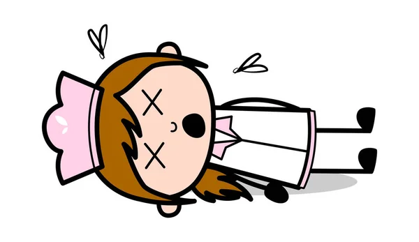 Dead Body Cartoon Girl